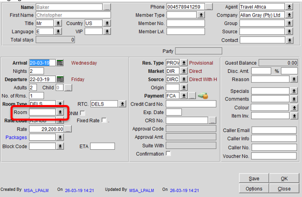 OPERA v5 PMS: How to Assign a Room Number to a Reservation